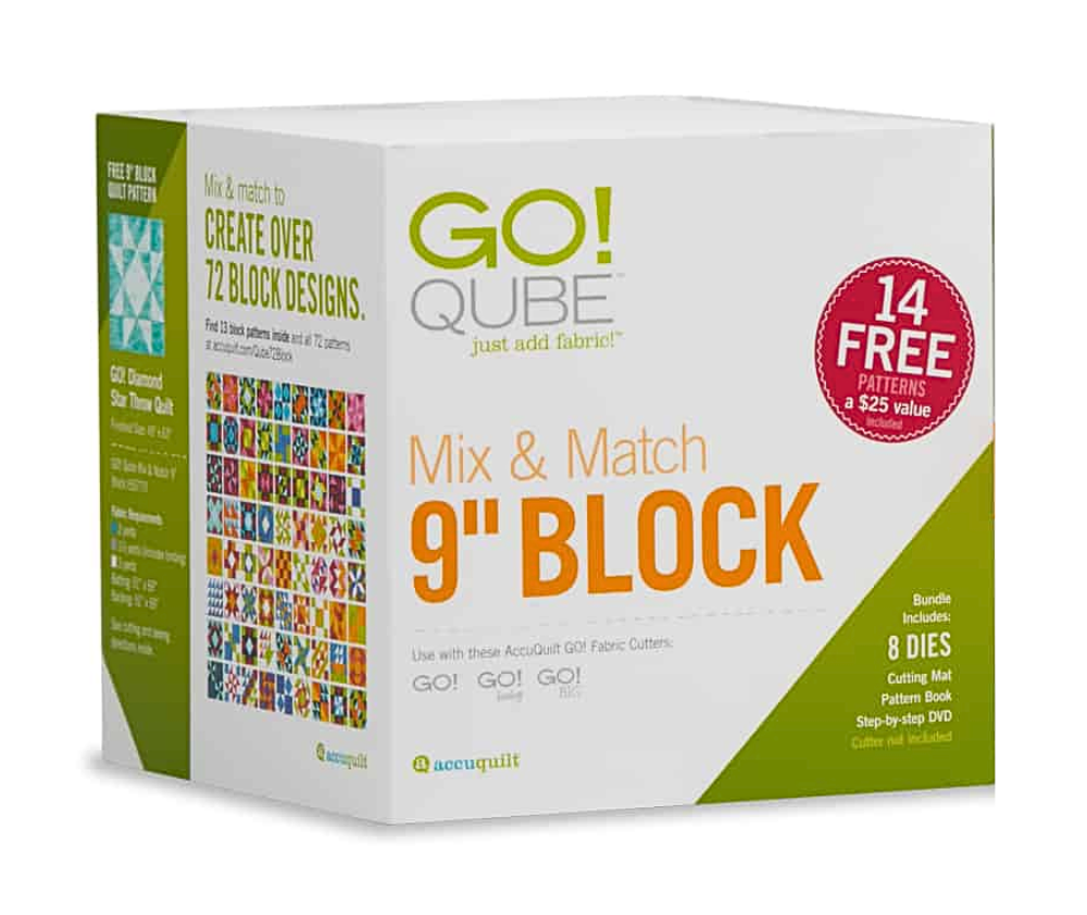 AccuQuilt GG! Qube Set Mix & Match 9" Block – Sew It