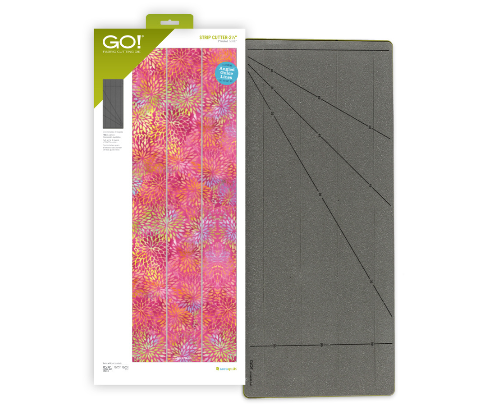 Accuquilt GO! Die Strip Cutter 2 1/2″ (2″ Finished) 3 Strips – Sew It