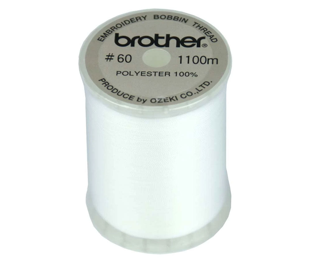 Brother White Embroidery Bobbin Thread #60 - 1100m – Sew It