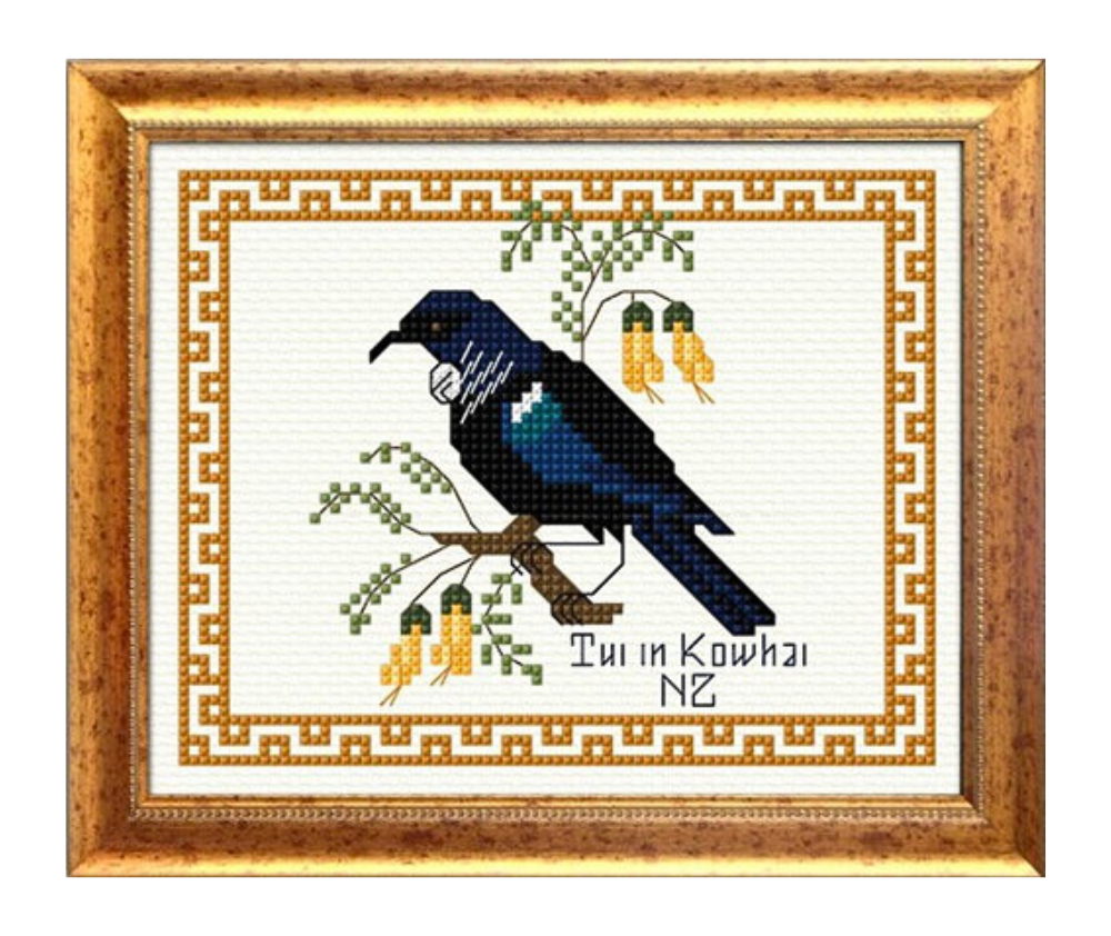 Cross Stitch Kit - Tui with Boarder – Sew It