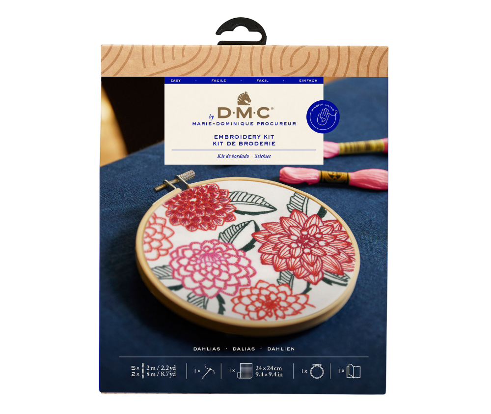 DMC Embroidery Kit - Dahlias – Sew It