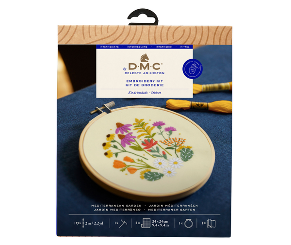 DMC Embroidery Kit - Mediterranean Garden – Sew It