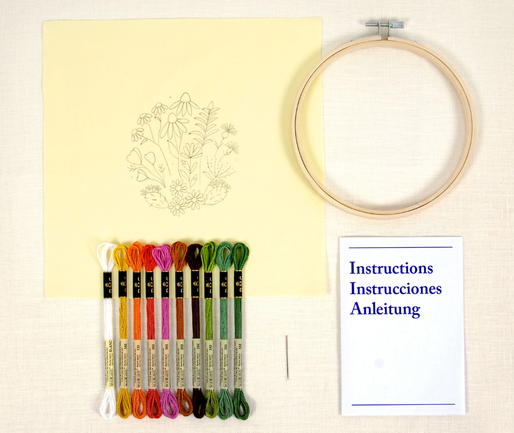 DMC Embroidery Kit - Mediterranean Garden – Sew It