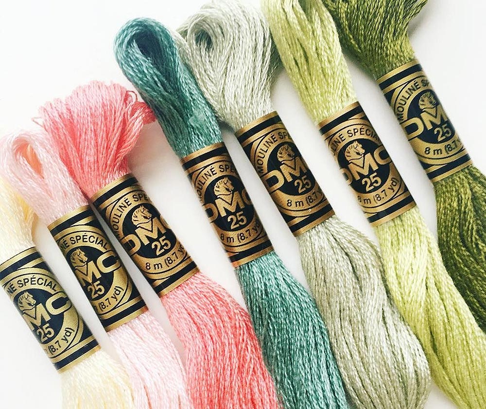 DMC Stranded Cotton - Hand Embroidery Thread - Colours Ecru, White And ...