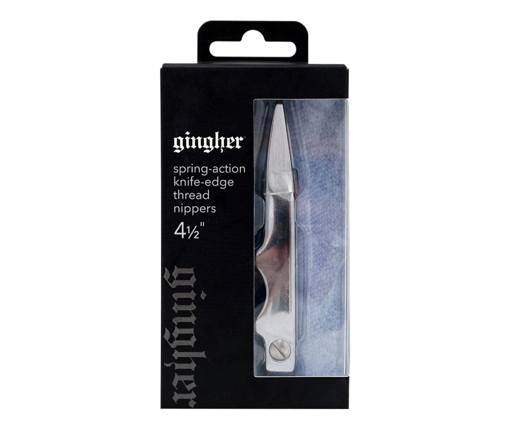Gingher 4 1/2" Spring-Action Knife-edge Thread Snips – Sew It