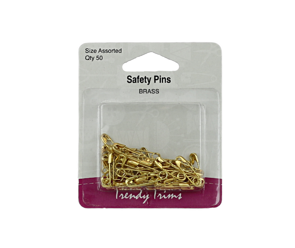 Safety Pins - Brass - Trendy Trims – Sew It