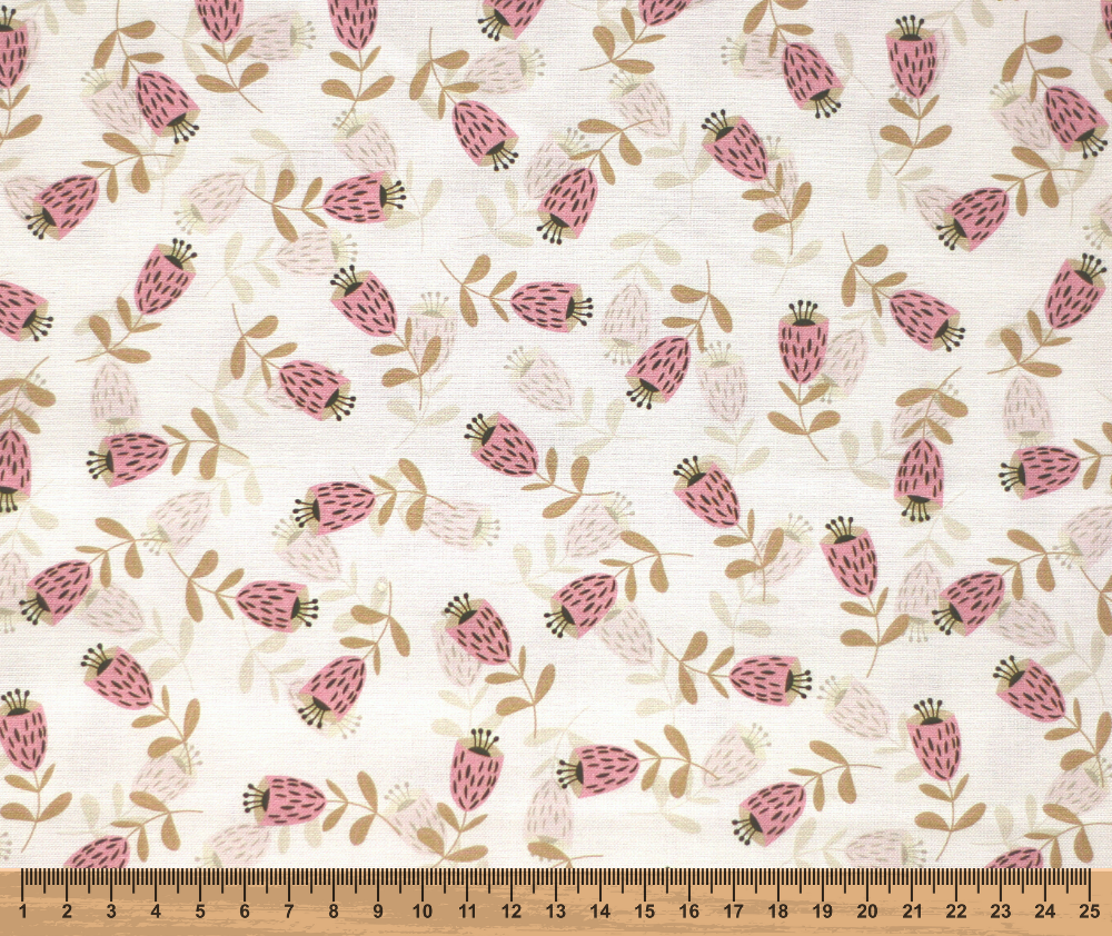 Scandi Blooms 100% Cotton Fabric - 10cm Increments – Sew It