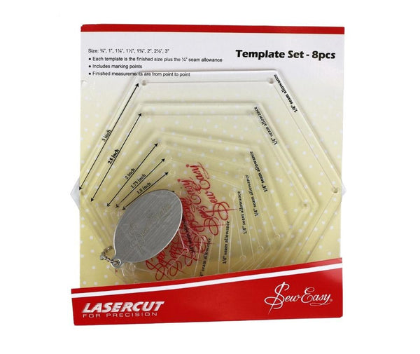 Sew Easy Mini Hexagons Templates – Sew It