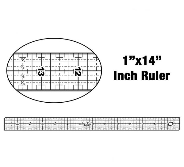 Quilting Ruler: Sew Mate 1" x 14" – Sew It