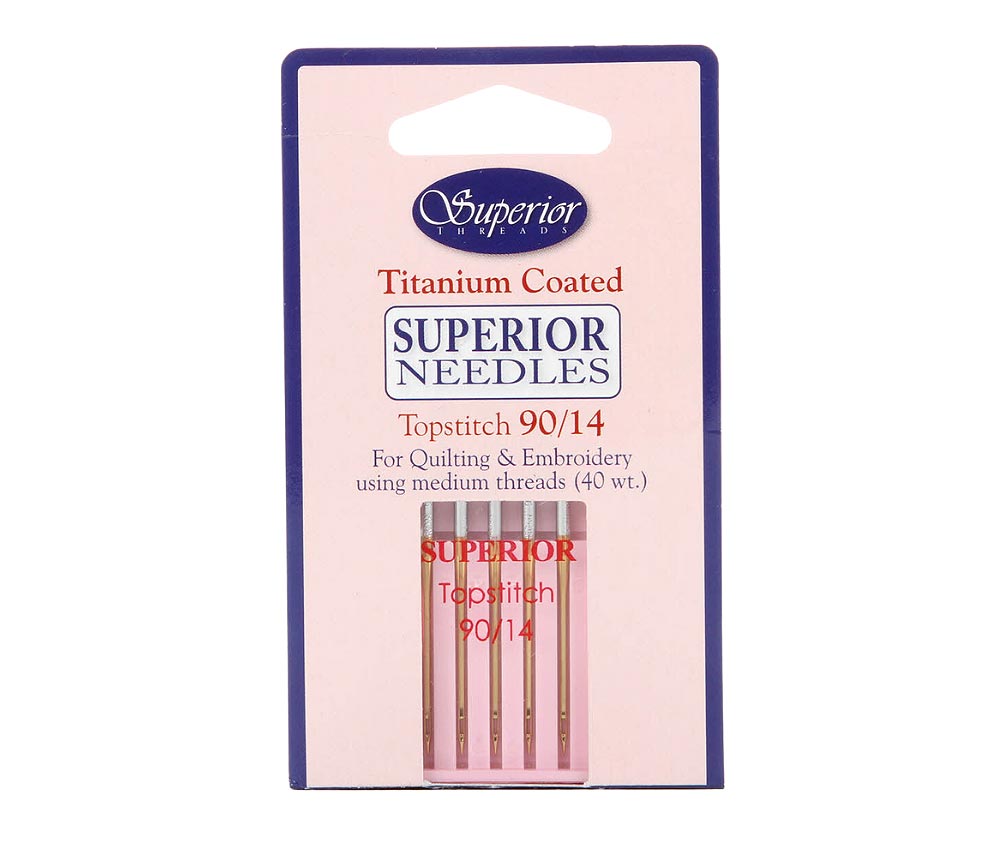 Superior Threads Topstitch Machine Needle Size 90/14 5ct – Sew It