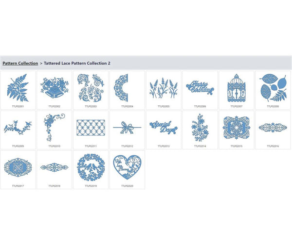 Brother ScanNcut Tattered Lace Collection NO.2 - CATTLP02 – Sew It